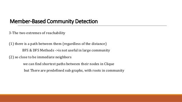 Community Detection Algorithms