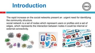 Community detection in complex social networks | PPT