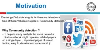 Community detection in complex social networks | PPT