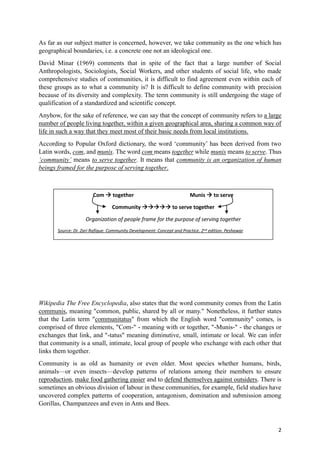 Community development concept and principles-imran ahmad sajid | PDF