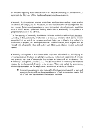 Community development concept and principles-imran ahmad sajid | PDF