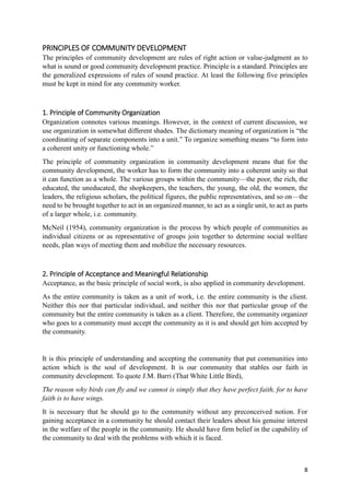 Community development concept and principles-imran ahmad sajid | PDF