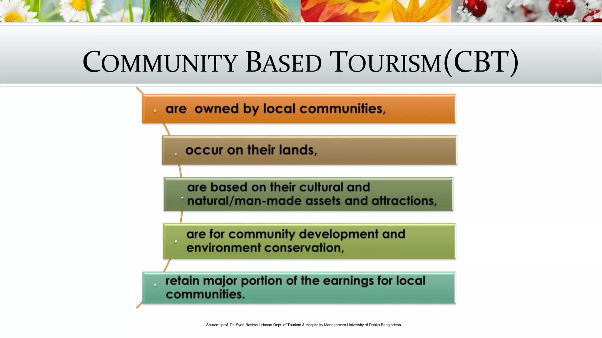 Community development and tourism | PPTX
