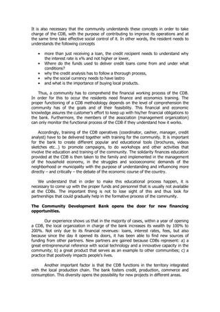 Community Development Banks (Instituto Palmas Methodogy) | PDF | Non ...