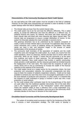 Community Development Banks (Instituto Palmas Methodogy) | PDF | Non ...