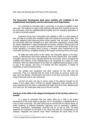 Community Development Banks (Instituto Palmas Methodogy) | PDF | Non ...