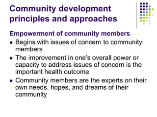 Community Development - Building a Healthy Community - by Abid Jan | PPT