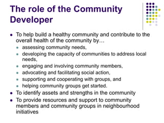 Community Development - Building a Healthy Community - by Abid Jan | PPT