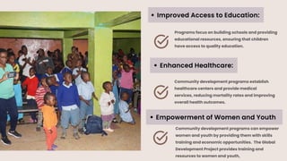Transforming Communities in Kenya | Global Development Project | PDF