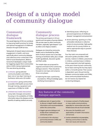 Community dialogues for healthy children: encouraging communities to ...