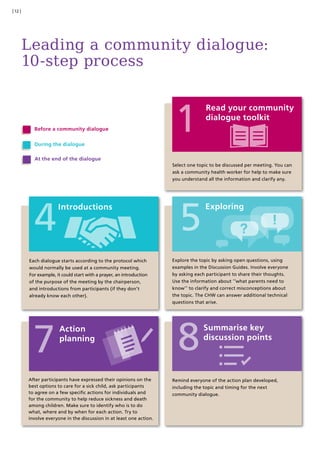 Community dialogues for healthy children: encouraging communities to ...