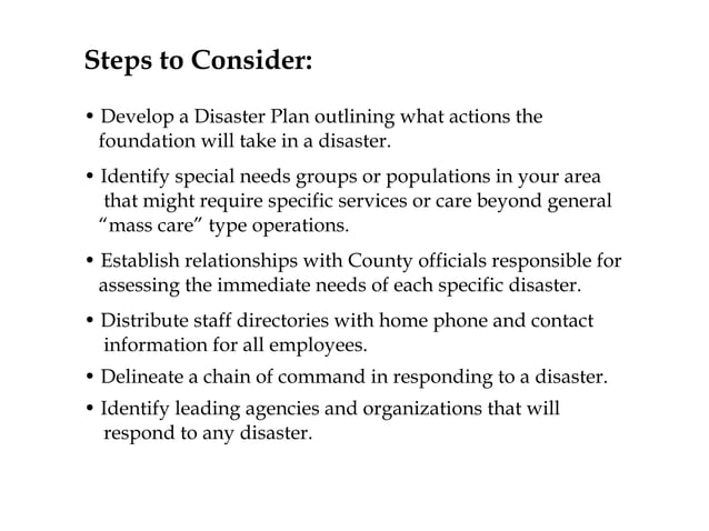 Community Disaster Preparedness | PPT
