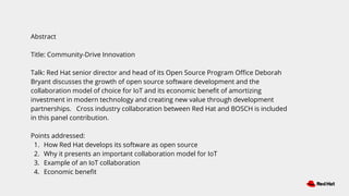 Community-Drive Innovation: Open Source and IoT | PPT