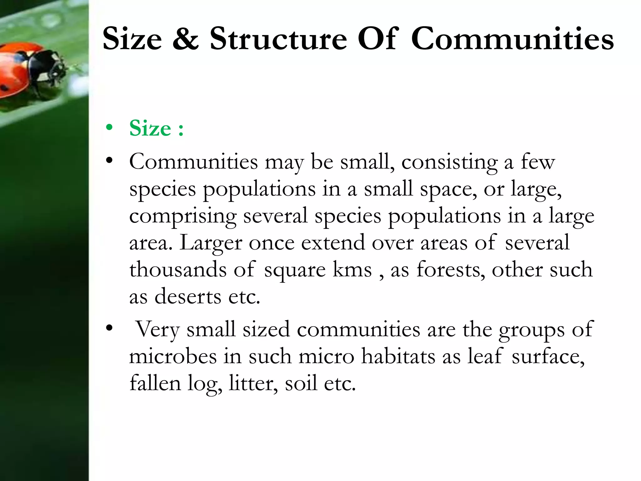 Community ecology | PPTX