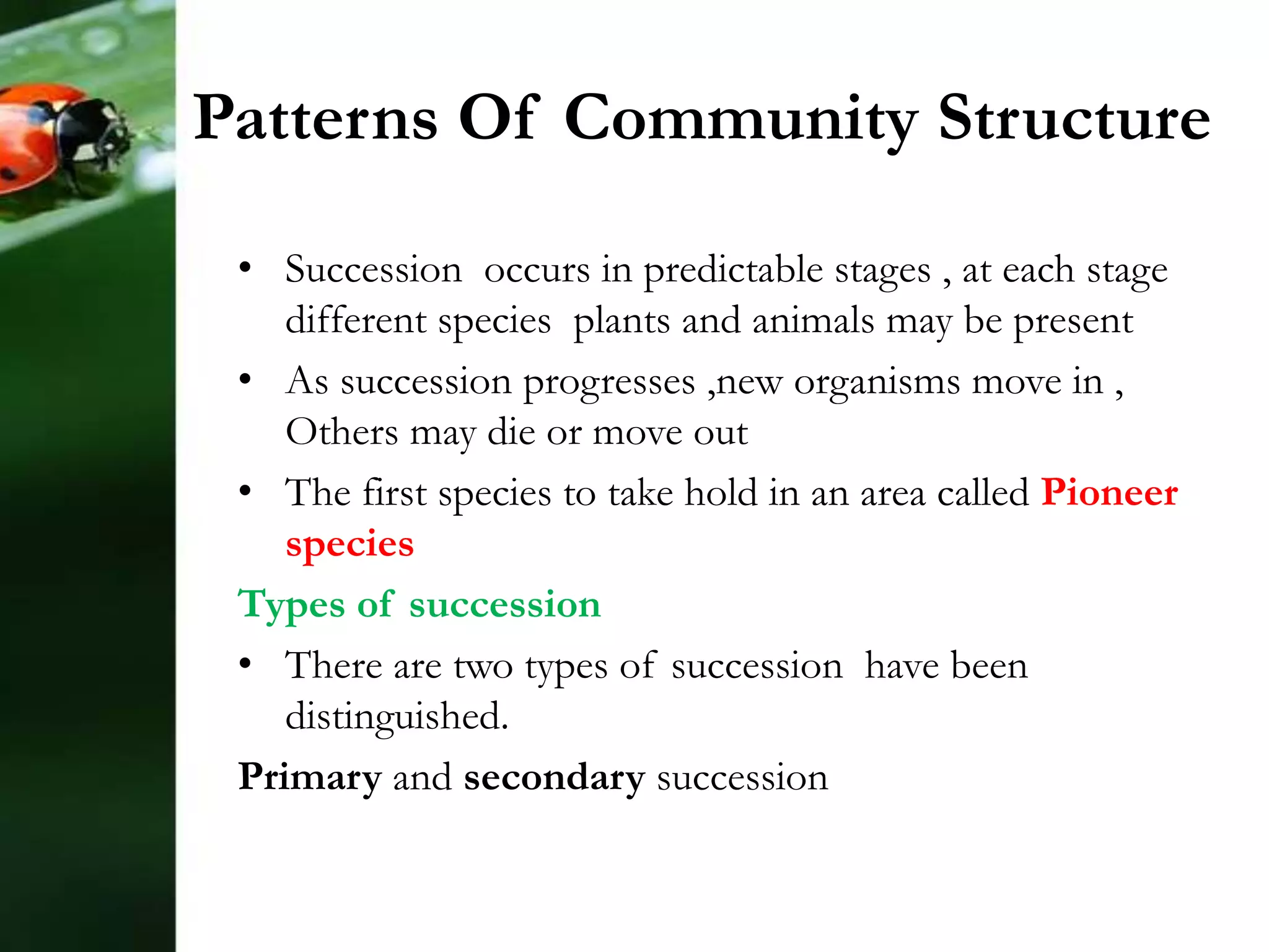 Community ecology | PPTX