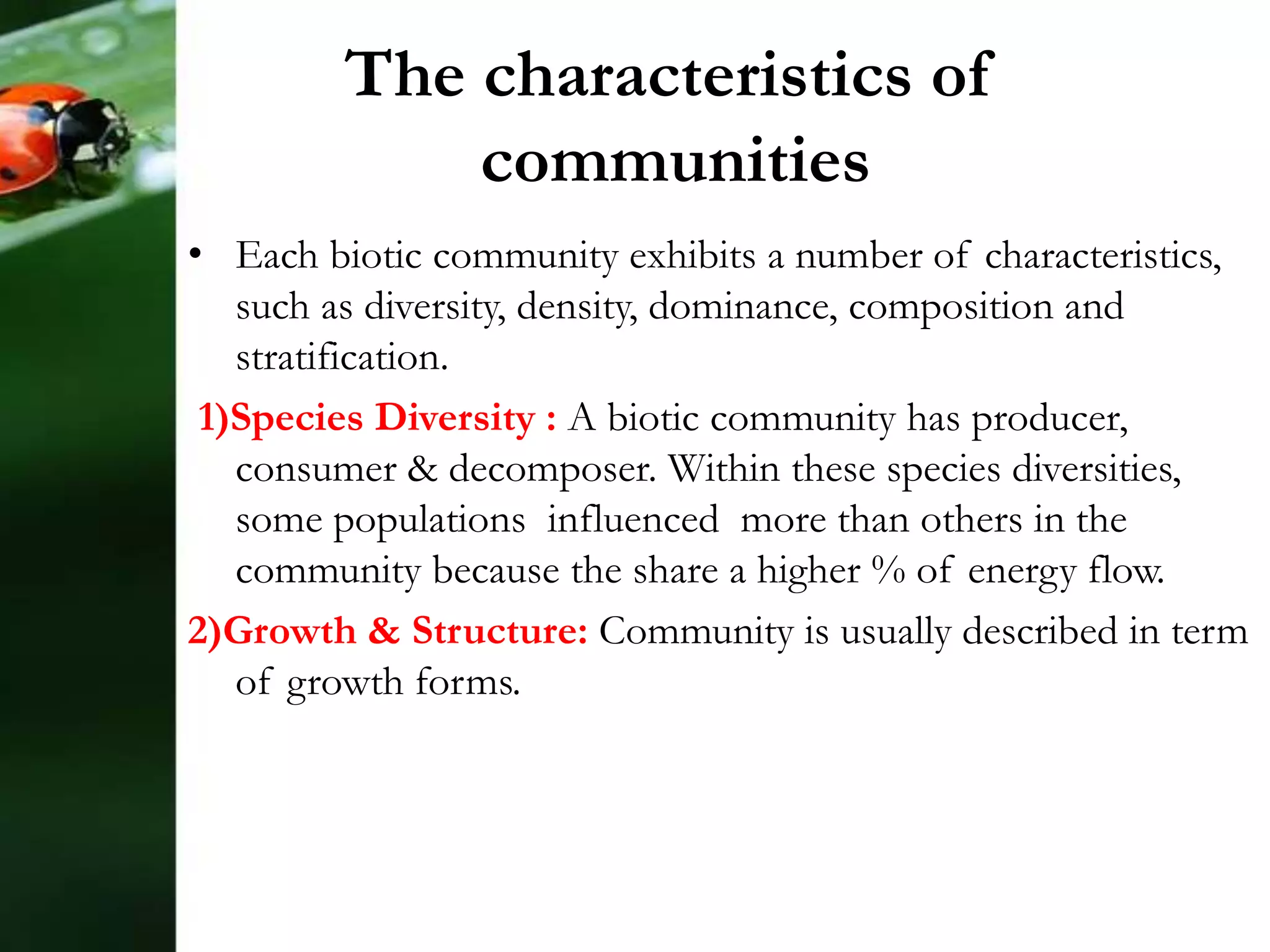 Community ecology | PPTX