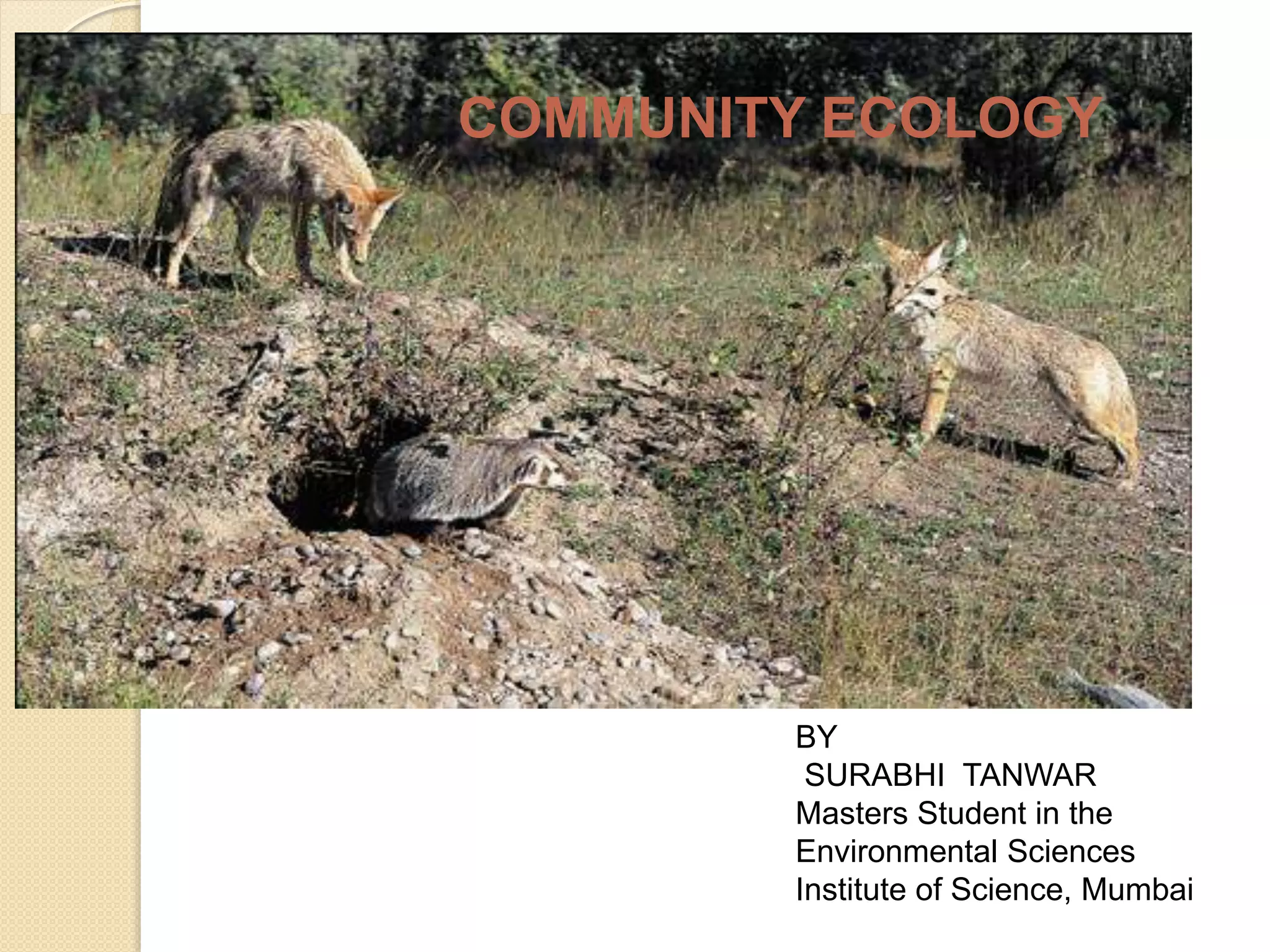 Community ecology | PPTX