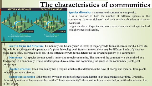 Community Ecology and characteristics of communities | PDF