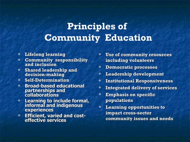 Community Education Defined community-education-defined