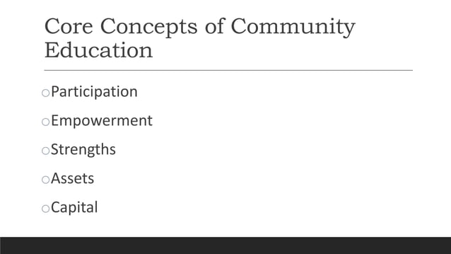 Community Education Model Session.pptx | Education