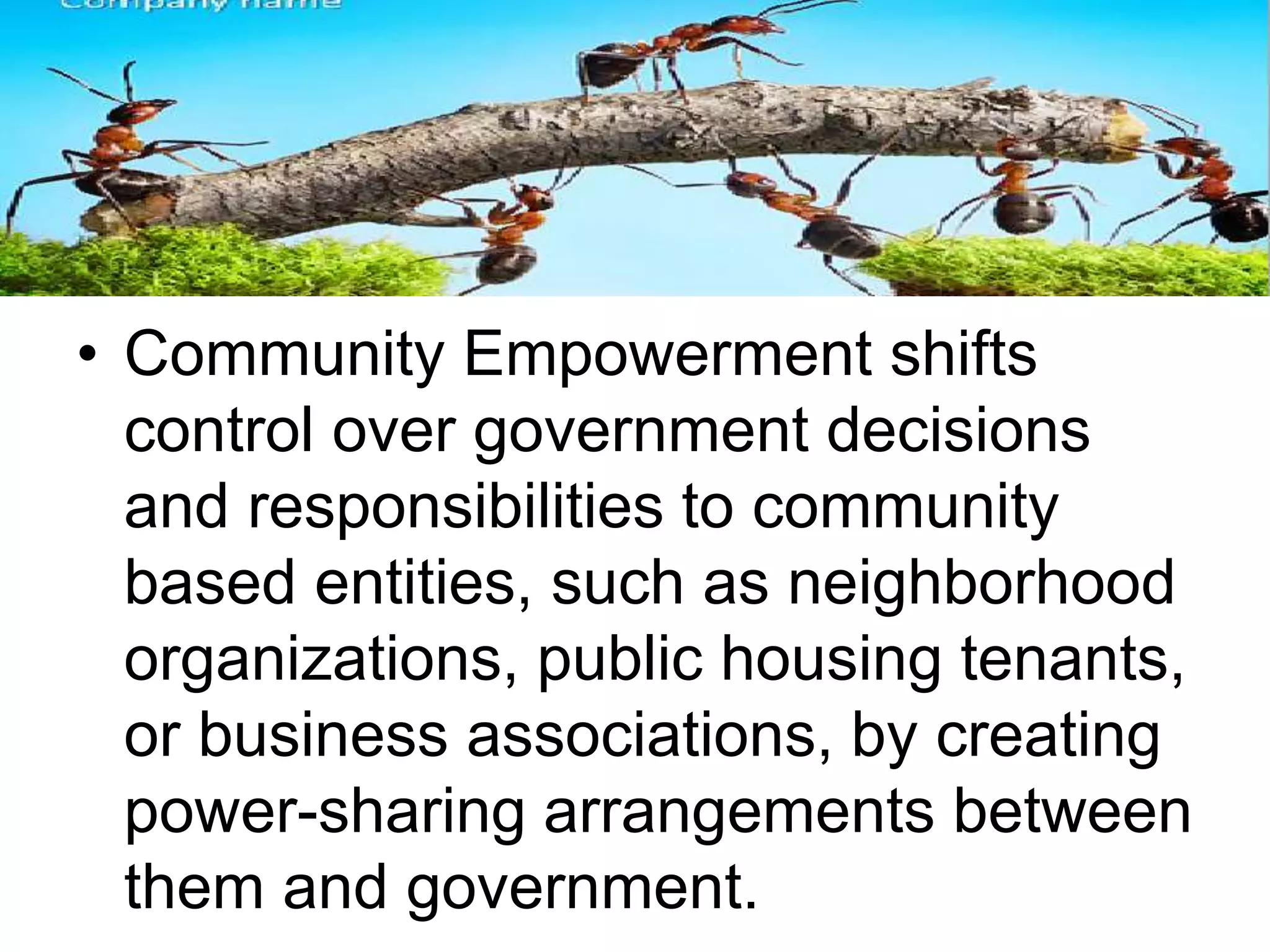 Community empowerment | PPTX