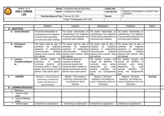 community engagement Lesson for Grade 12 | DOCX
