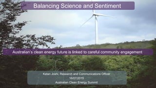 Community Engagement in the Renewable Energy Sector | PDF