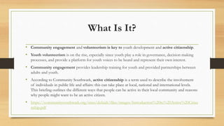 Community Engagement & Volunteerism PowerPoint | PPTX