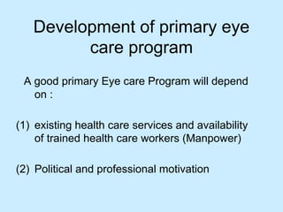 COMMUNITY EYE CARE, Community optometry. | PDF