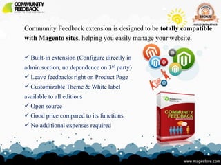 Community feedback introduction | PPTX