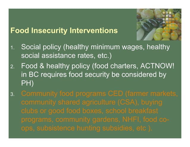 Communityfoodassessmentfinal2010 | PPT