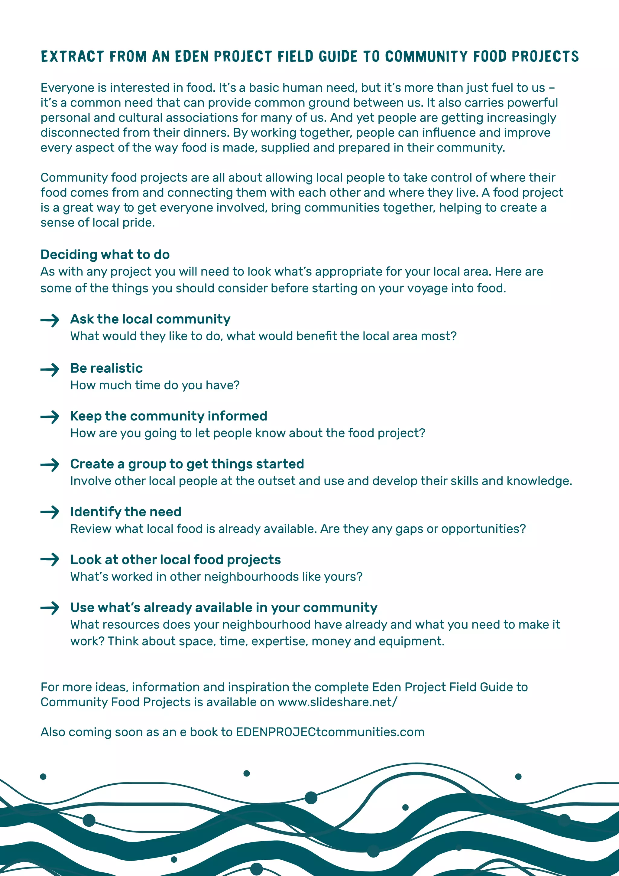 Community Food Project Handout | PDF