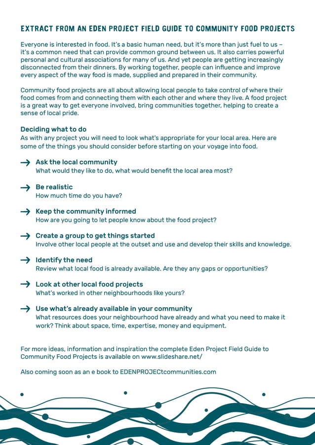 Community Food Project Handout | PDF