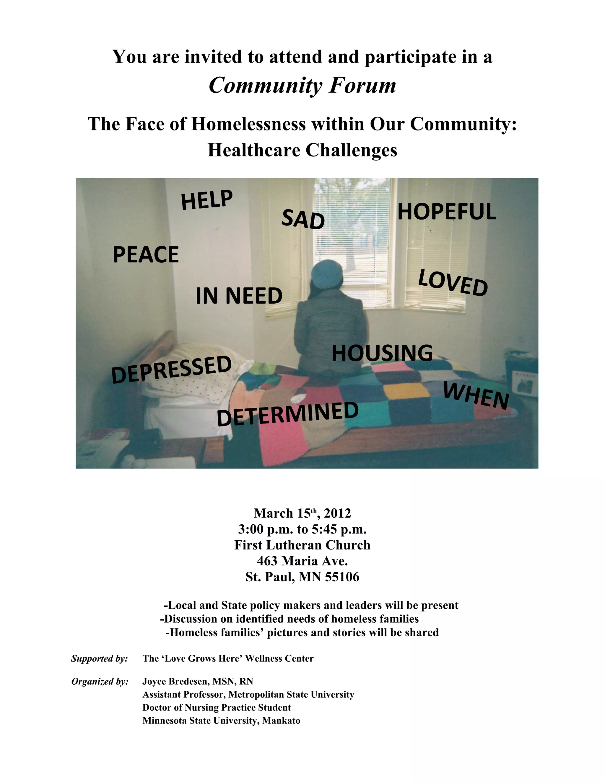 Community forum flyer | PDF
