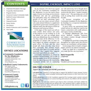 Community foundation 2014 annual report | PDF