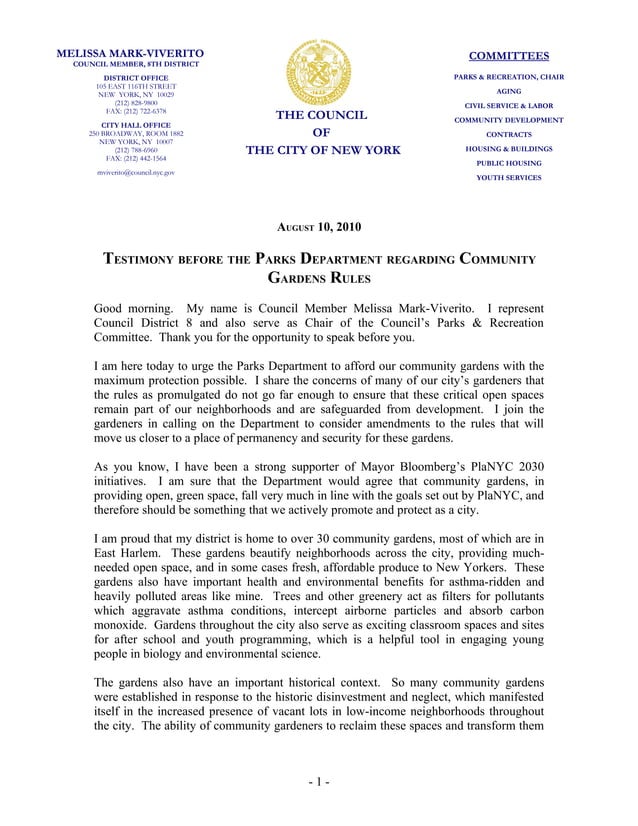 Community gardens rules | PDF