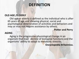 Community geriatrics | PPTX