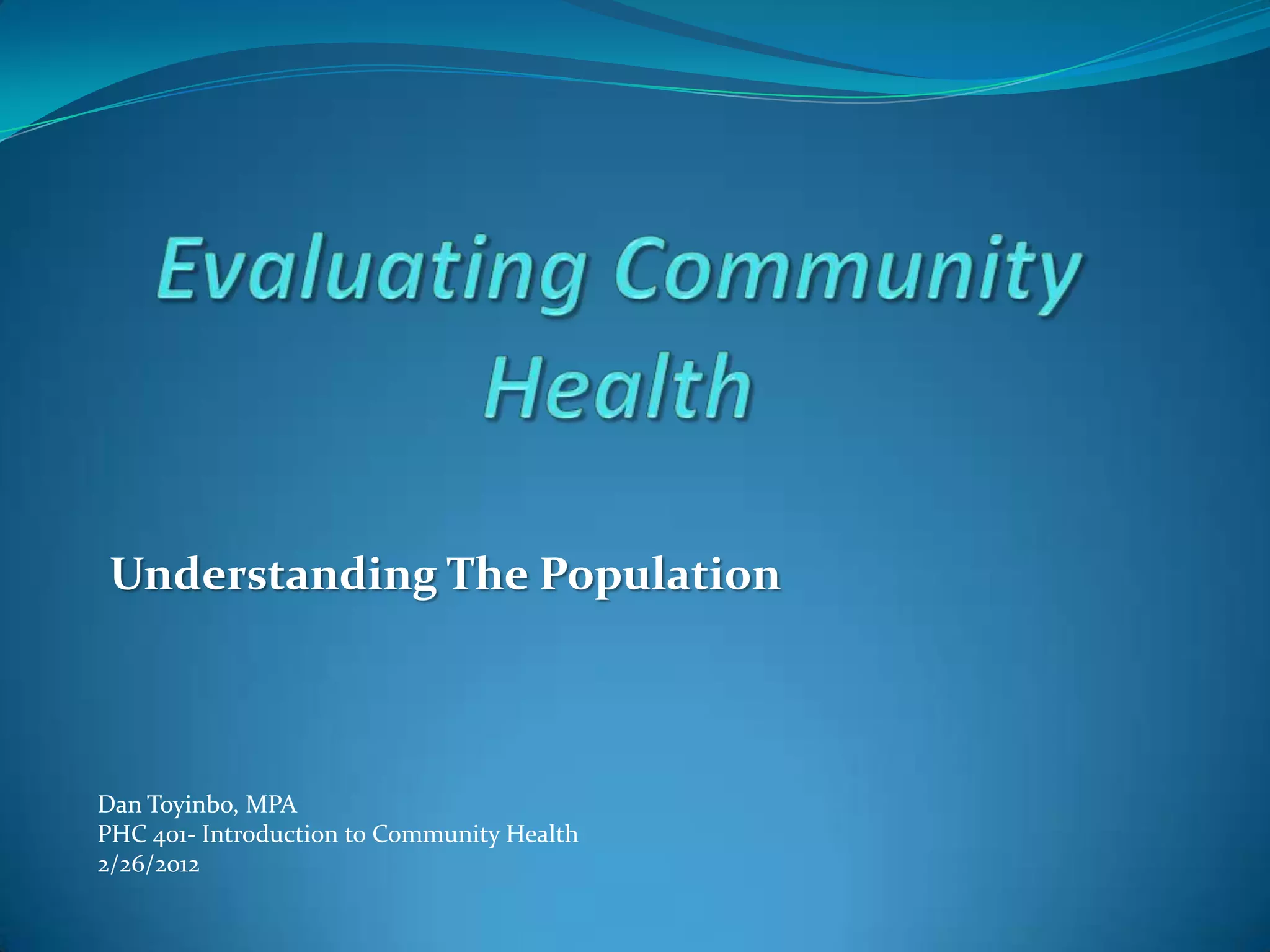 Community health | PPTX