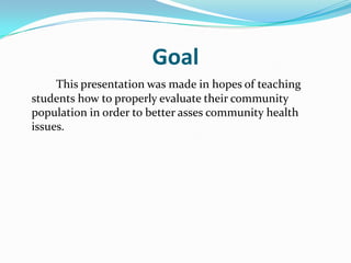 Community health | PPTX