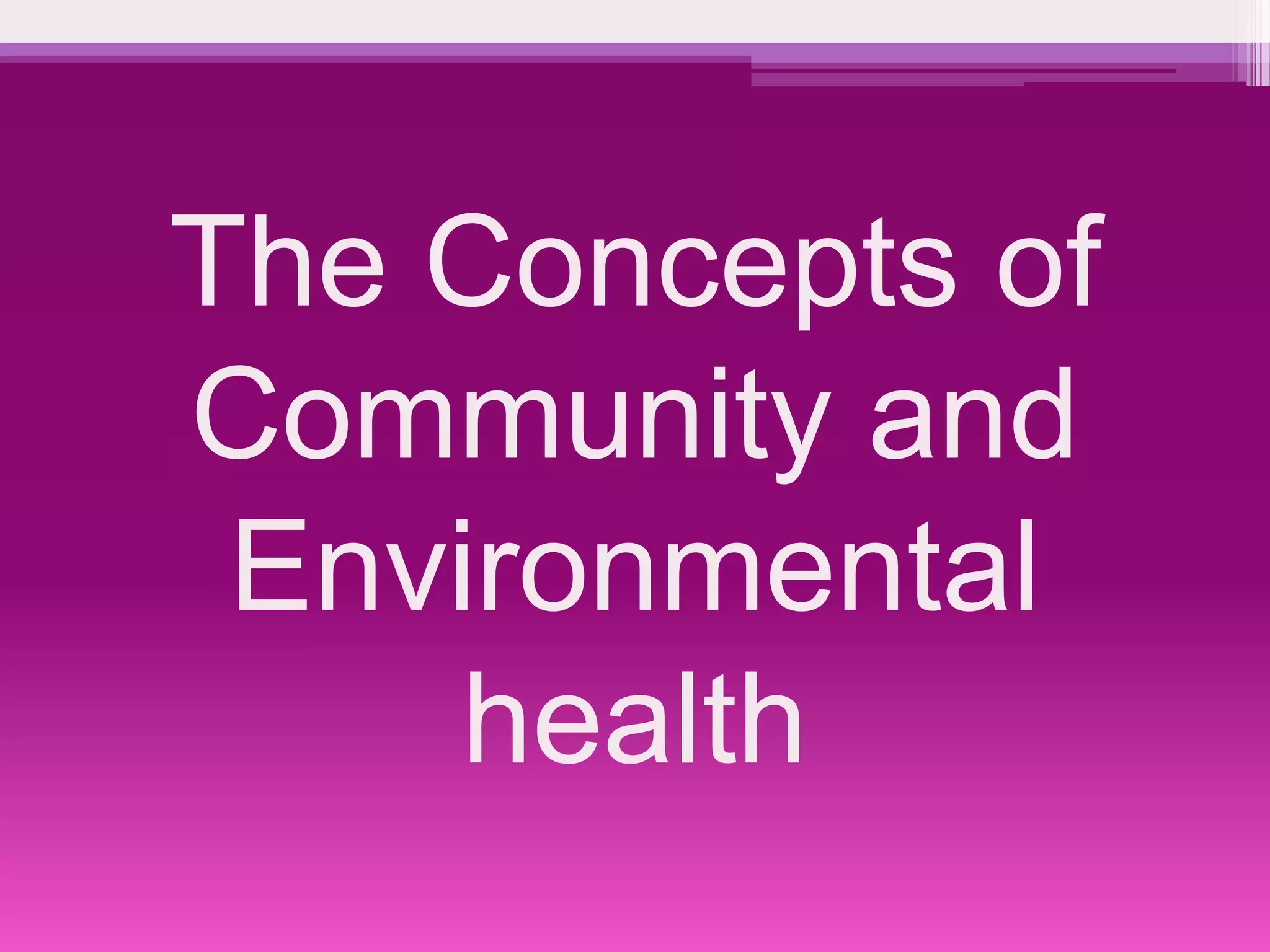Community health problems | PPT