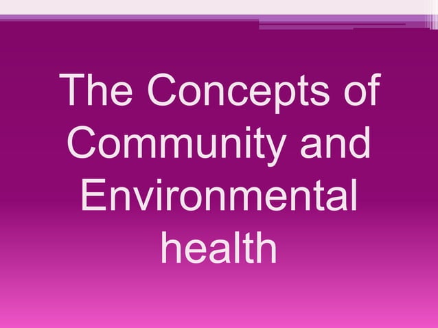 Community health problems | PPT
