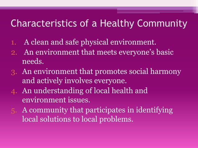 Community health problems | PPT