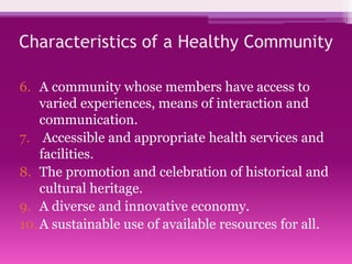 Community health problems | PPT