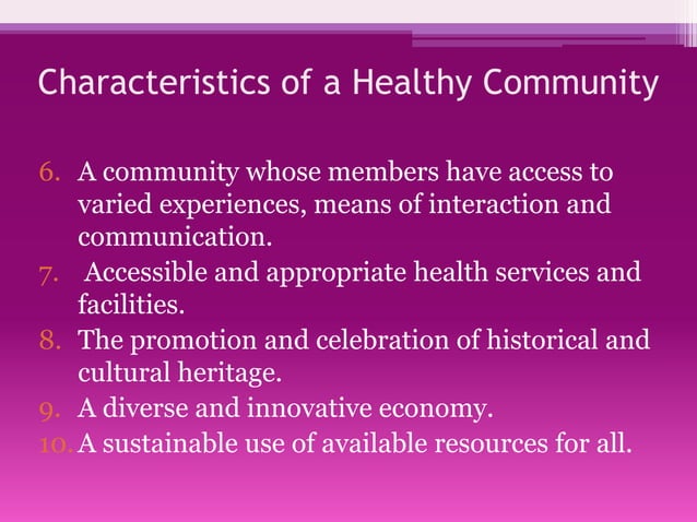 Community health problems | PPT