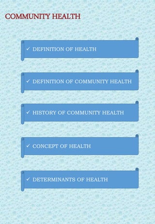 Community health | PPTX
