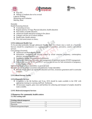 Community health centre organization and functions | PDF