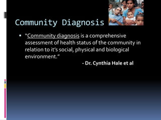 Community Health Diagnosis programm (CDP) | PPTX