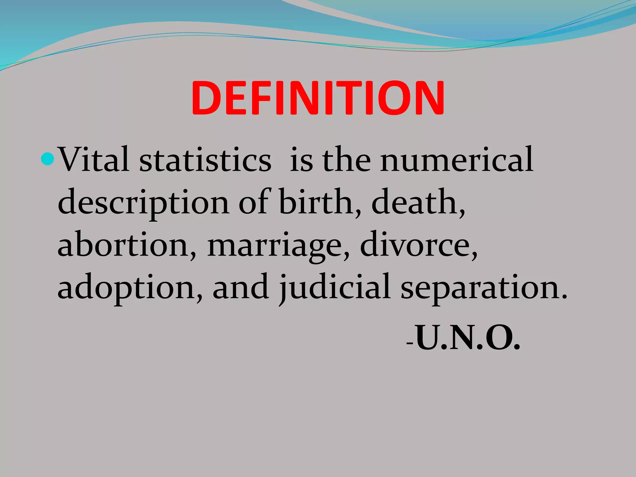 ENVIRONMENTAL SANITATION HEALTH EDUCATION VITAL STATISTICS | PPTX