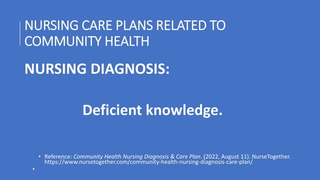 COMMUNITY HEALTH INTERVENTION | PPTX