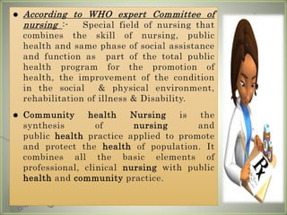 Unit -I : Community Health Introduction | PDF